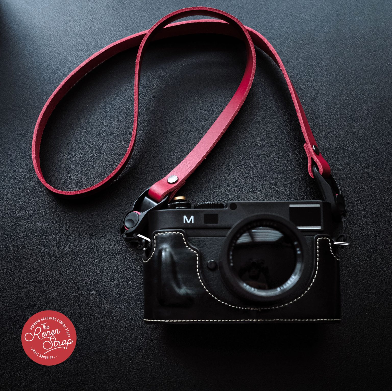 Handcrafted Leather Camera Strap with Quick Release