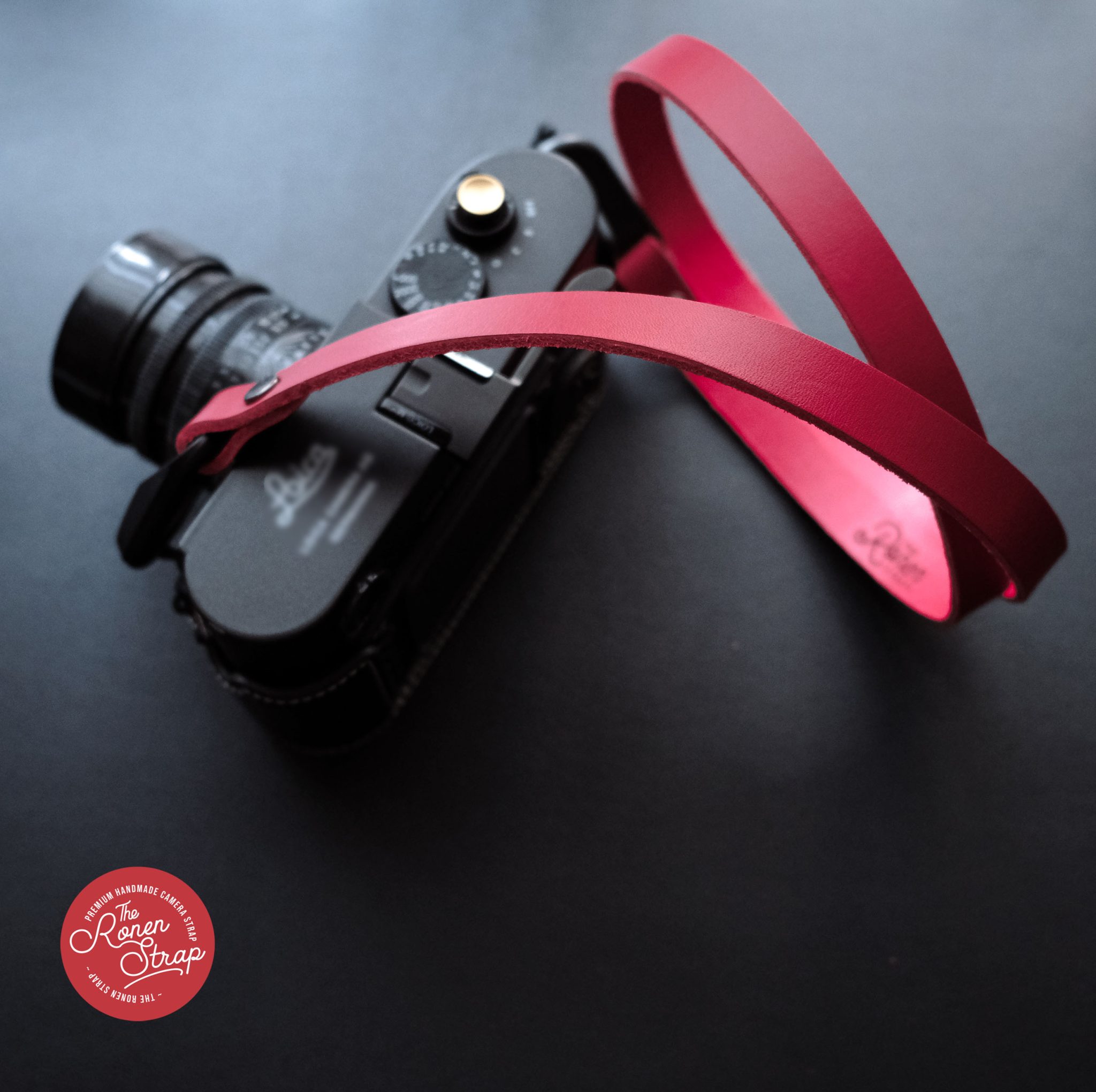 Handcrafted Leather Camera Strap with Quick Release