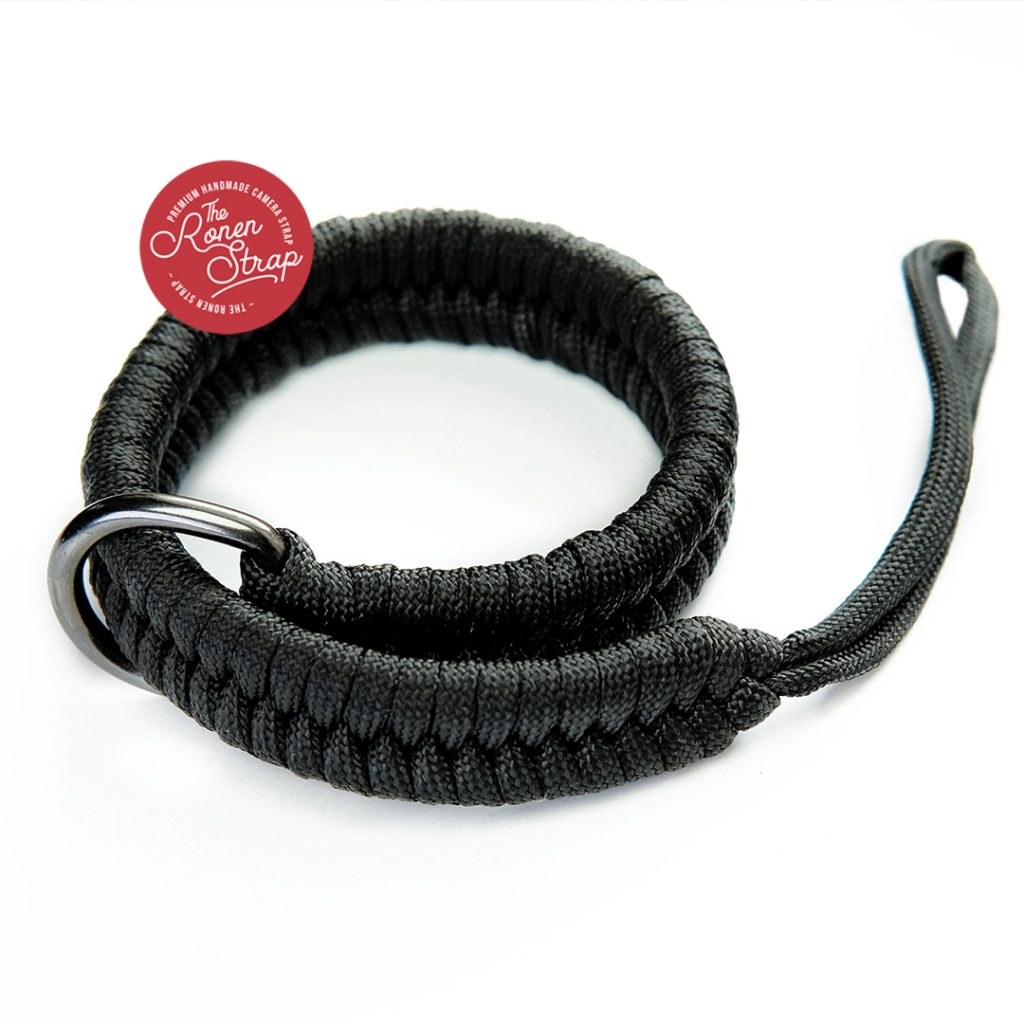 Black Nylon Rope Camera Strap with Beans Quick release
